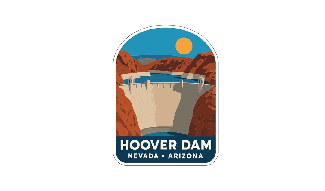 Hoover Dam Nevada Arizona Sticker Decal Vinyl Die-cut Symbolic Landmark ...