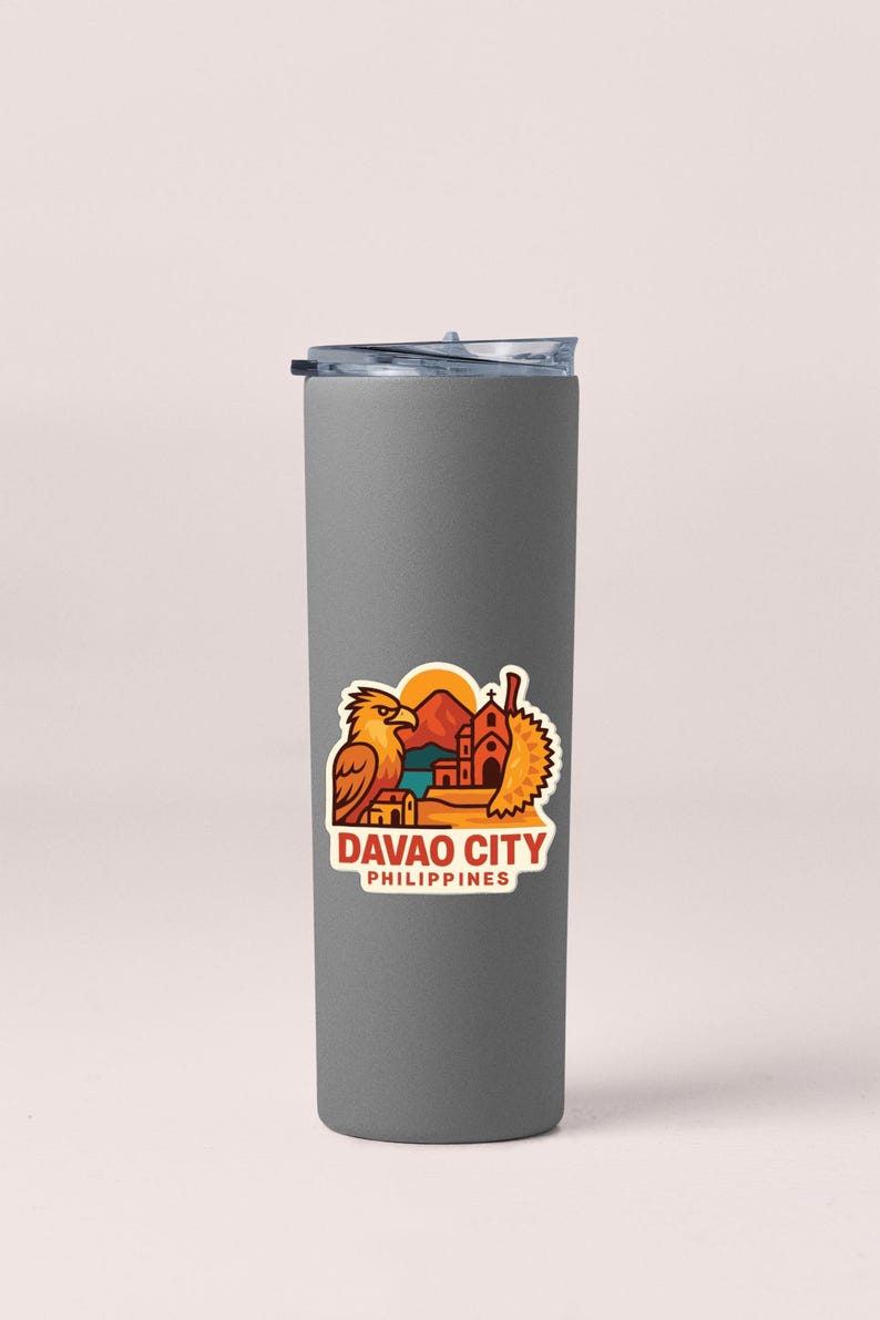 Davao City Philippines Sticker Decal Vinyl Die-cut City Skyline ...