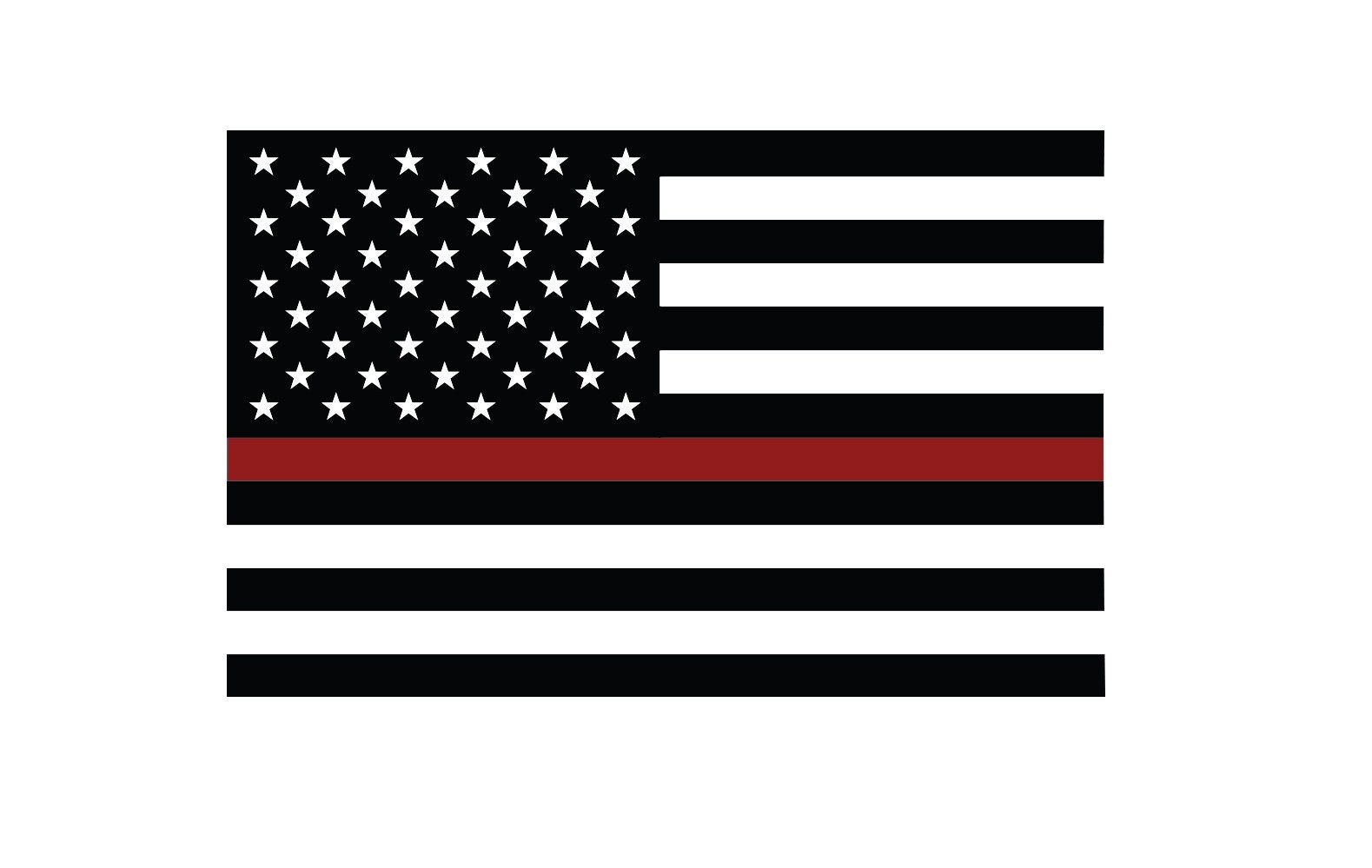 Thin Red Line American Flag Sticker Decal Support Firefighters - Etsy