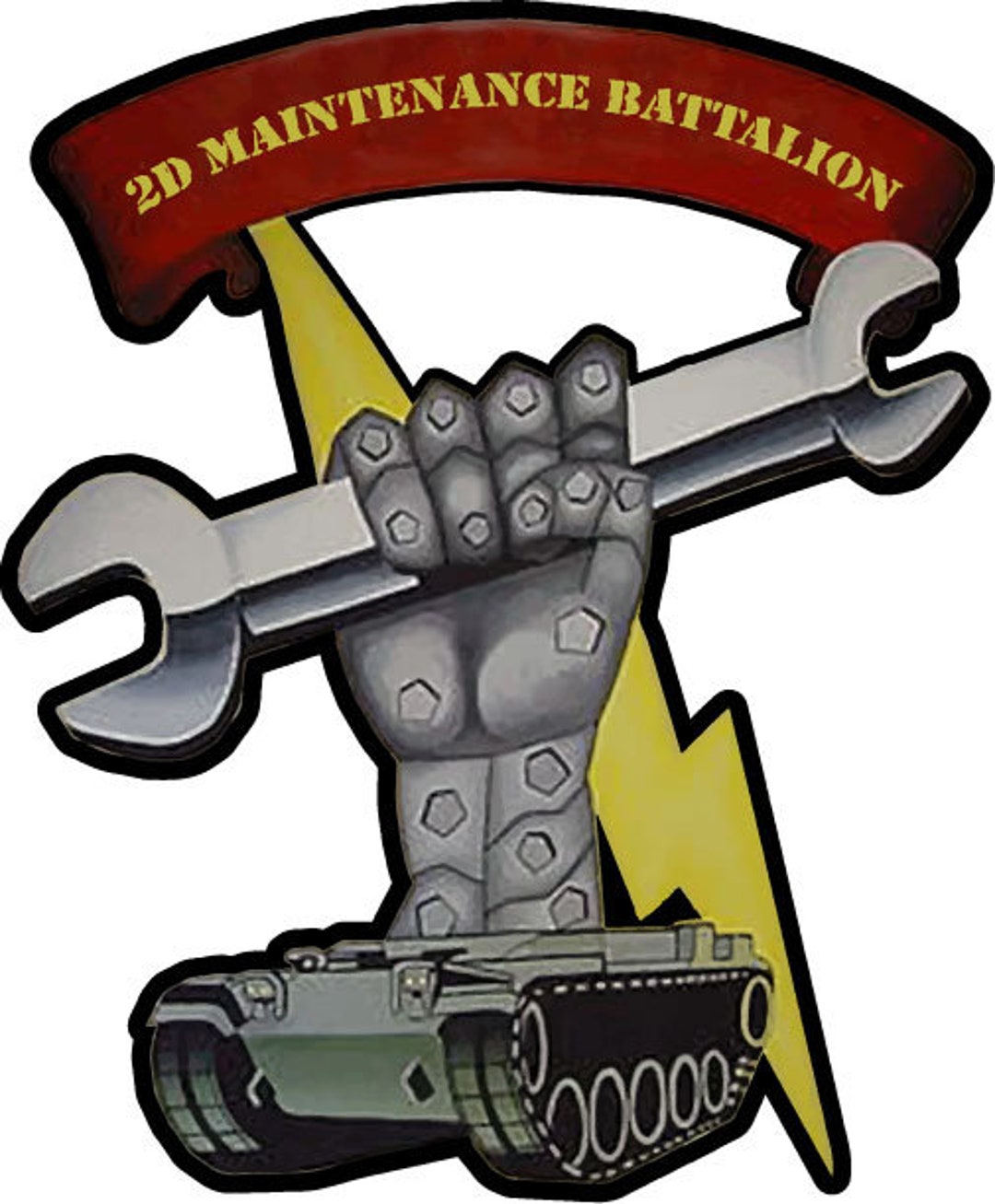 US Marine Corps Badge Sticker Decal 2nd Maintenance Battalion Car ...