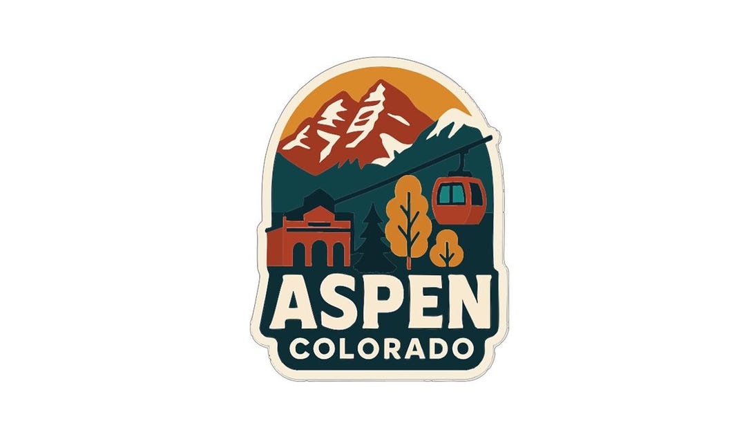 Aspen Sticker Decal Vinyl Die-cut City Skyline Landmark Design - Etsy