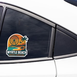 Myrtle Beach Sticker Decal Vinyl Die-cut City Skyline Landmark Design ...