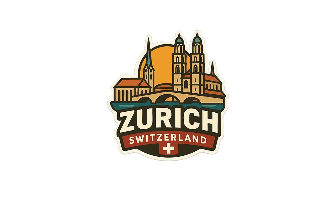 Zurich Sticker Decal Vinyl Die-cut City Skyline Landmark Design - Etsy