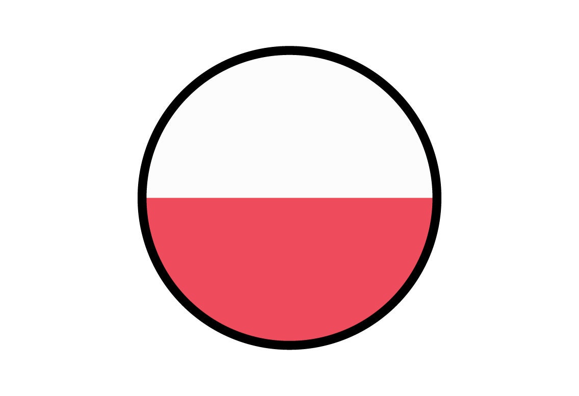 Poland Flag Circle Sticker Decal - Etsy