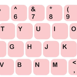 Standard English Keyboard Sticker QWERTY Dvorak Colemak Vinyl Decal ...