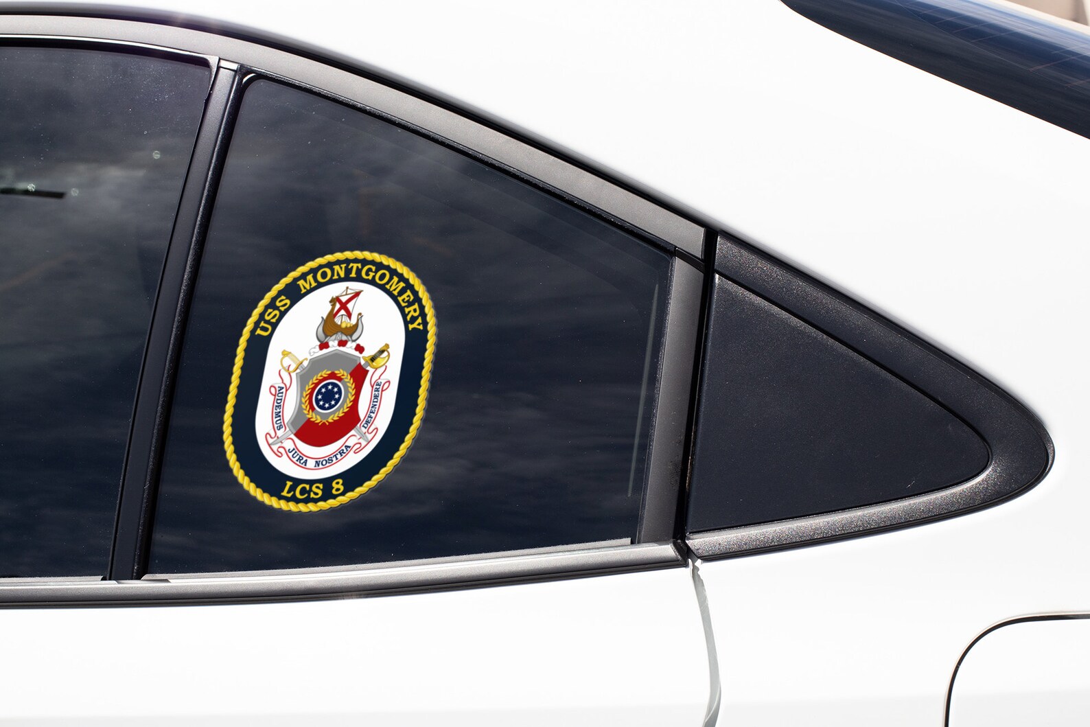 USS Montgomery LCS-8 Badge Sticker Decal Independence Class - Etsy