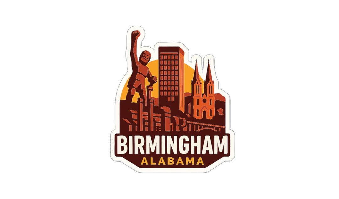 Birmingham Sticker Decal Vinyl Die-cut City Skyline Landmark Design - Etsy