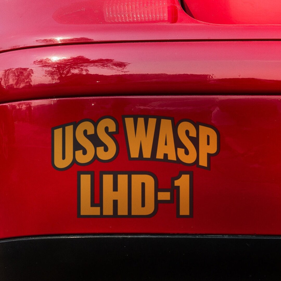 USS Wasp LHD-1 Sticker Decal Wasp Class Amphibious Assault Ship Car ...