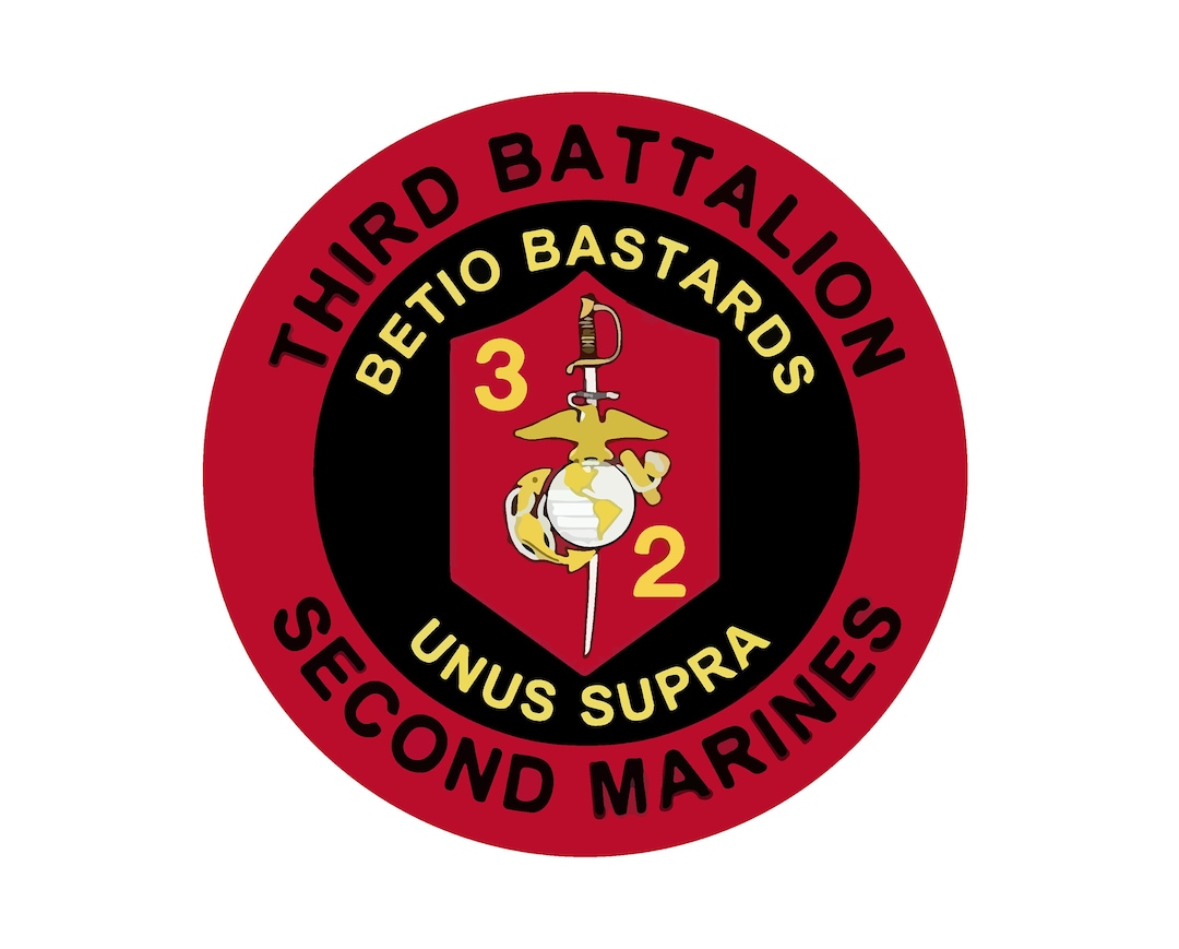 Stickers Decal for US Marine Corps Badge 3rd Battalion 2nd Marines ...