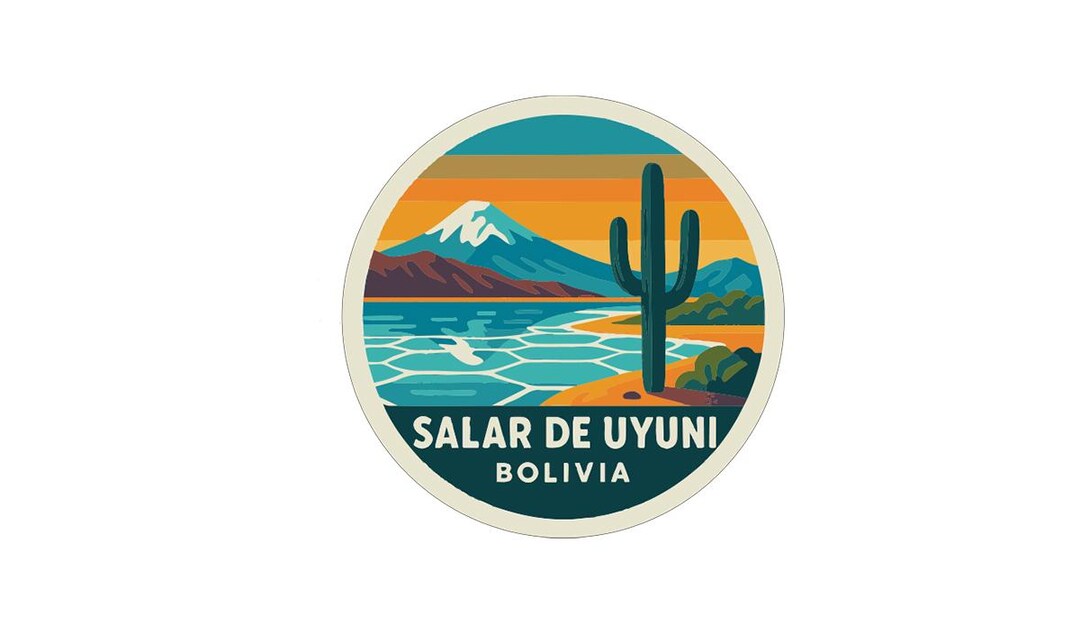 Salar De Uyuni Bolivia Sticker Decal Vinyl Die-cut Symbolic Landmark ...
