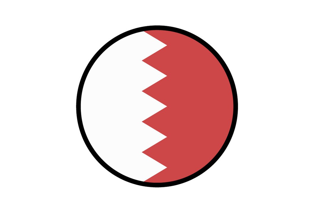 Bahrain Flag Circle Sticker Decal - Etsy Bahrain Flag Circle Sticker Decal - Etsy