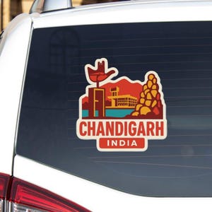 Chandigarh India Sticker Decal Vinyl Die-cut City Skyline Landmark ...