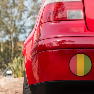 Guinea Flag Circle Sticker Decal - Etsy