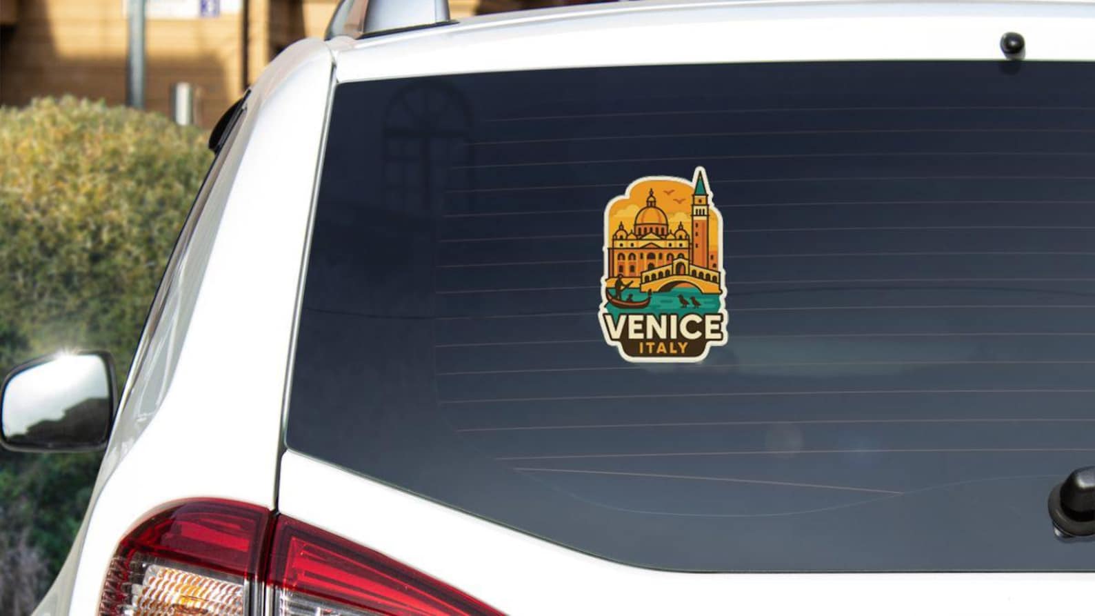 Venice Italy Sticker Decal Vinyl Die-cut City Skyline Landmark Design ...