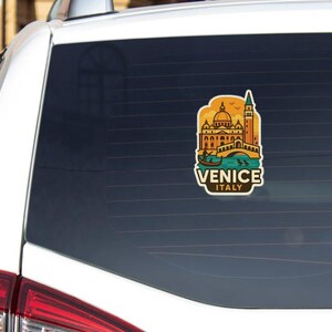 Venice Italy Sticker Decal Vinyl Die-cut City Skyline Landmark Design ...