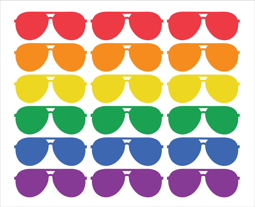 Joe Biden Rainbow Aviator Sunglasses Decal Sticker Democratic Party ...