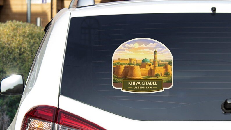 Khiva Citadel Uzbekistan Sticker Decal Vinyl Die-cut World Heritage ...