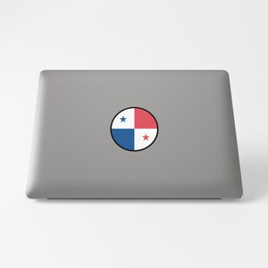 Panama Flag Circle Sticker Decal - Etsy