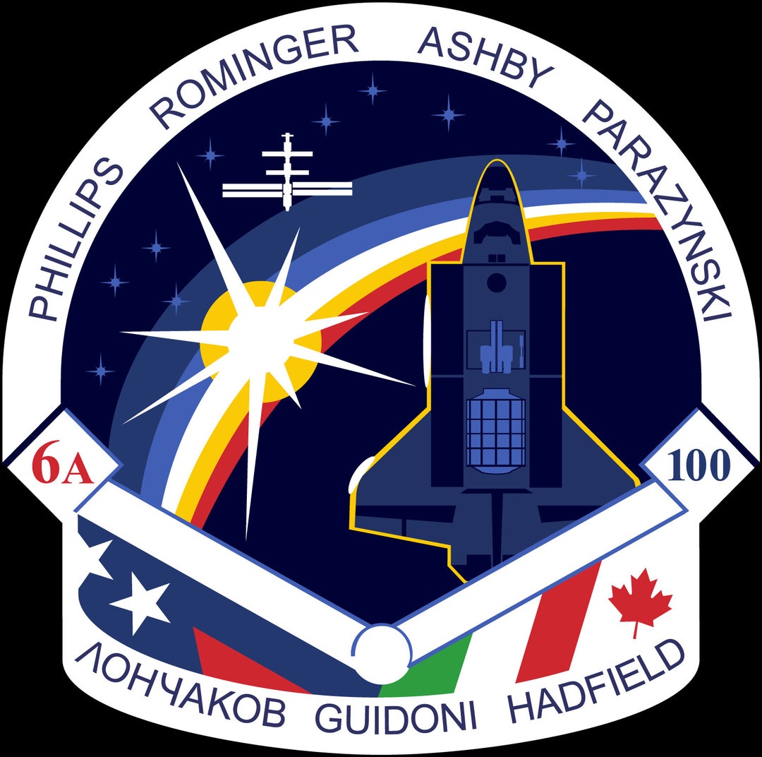 NASA STS-100 Mission Patch Sticker Decal Endeavour NASA Space Shuttle ...
