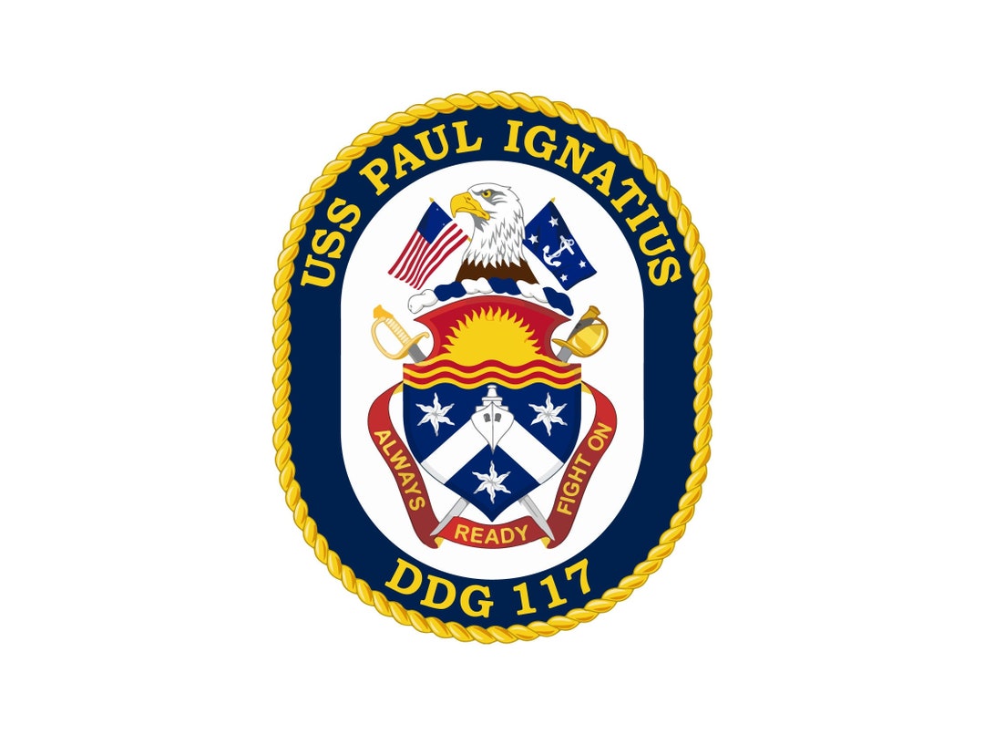 USS Paul Ignatius DDG-117 Badge Sticker Decal Arleigh Burke Class ...