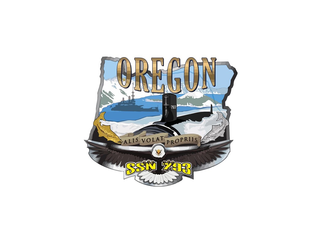 USS Oregon SSN-793 Badge Sticker Decal Freedom-class Littoral Combat ...
