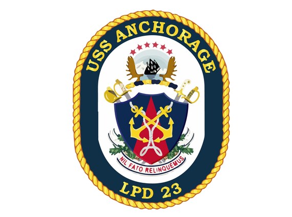 USS Anchorage LPD-23 Badge Sticker Decal San Antonio Class - Etsy
