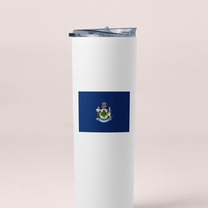 Maine State Flag Vinyl Sticker Decal - Pine Tree State - Etsy