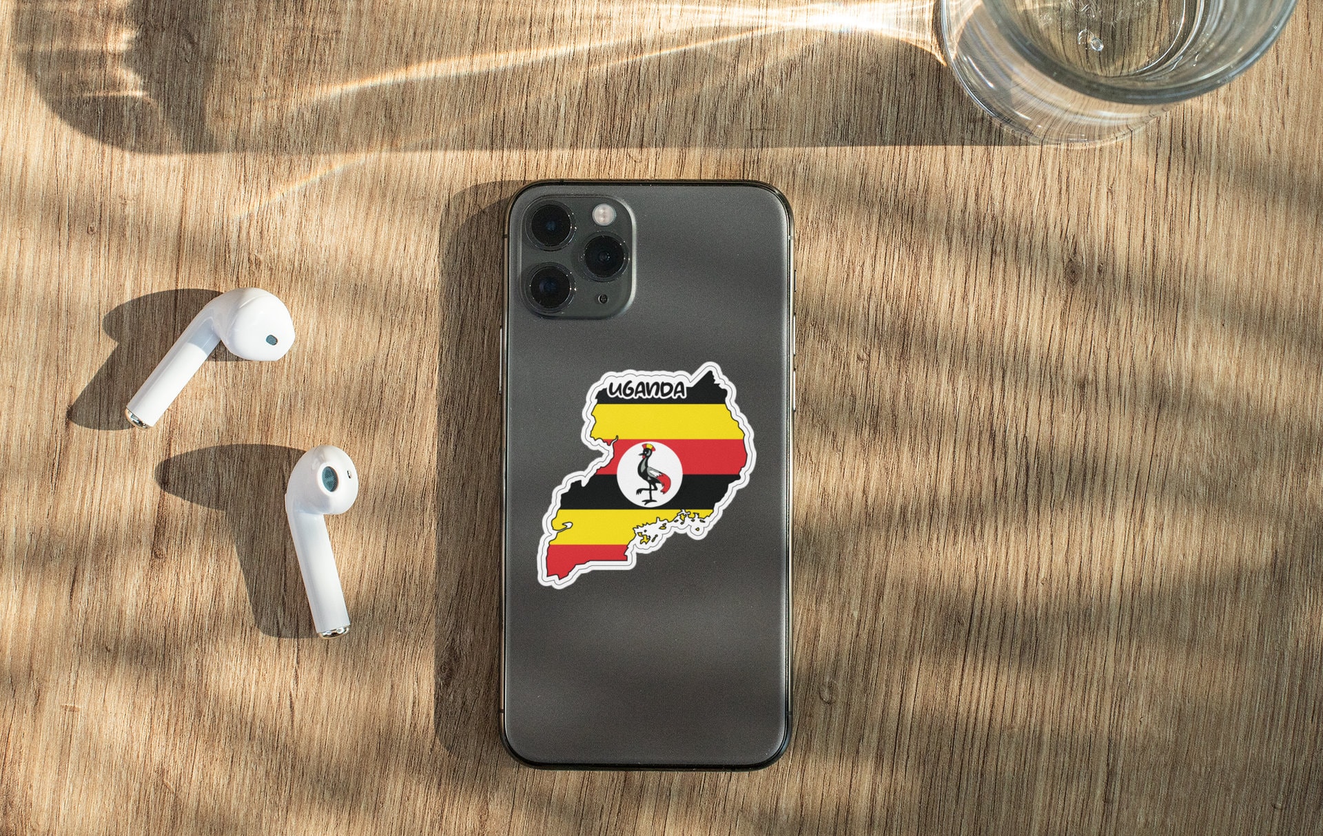 Uganda Map Flag Sticker Decal - Etsy