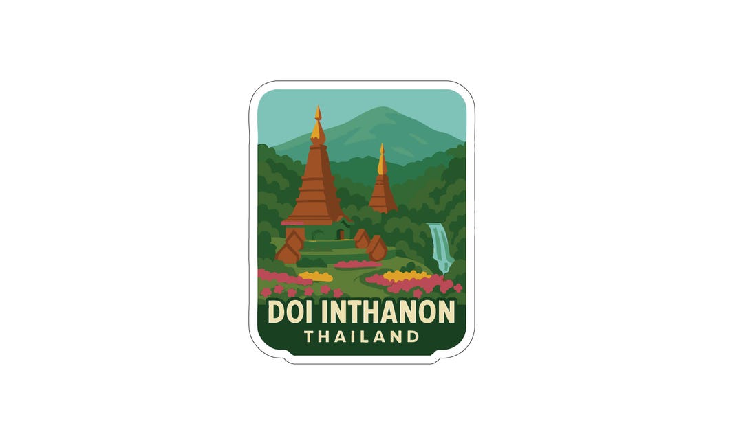 Doi Inthanon Thailand National Park Sticker Decal Vinyl Die-cut World ...