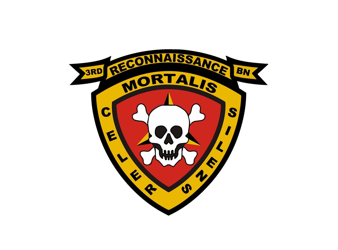 US Marine Corps Badge Sticker Decal 3rd Reconnaissance - Etsy