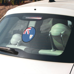 Anguilla Flag Circle Sticker Decal - Etsy