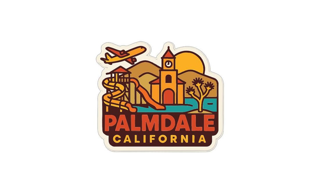 Palmdale California Sticker Decal Vinyl Die-cut City Skyline Landmark ...