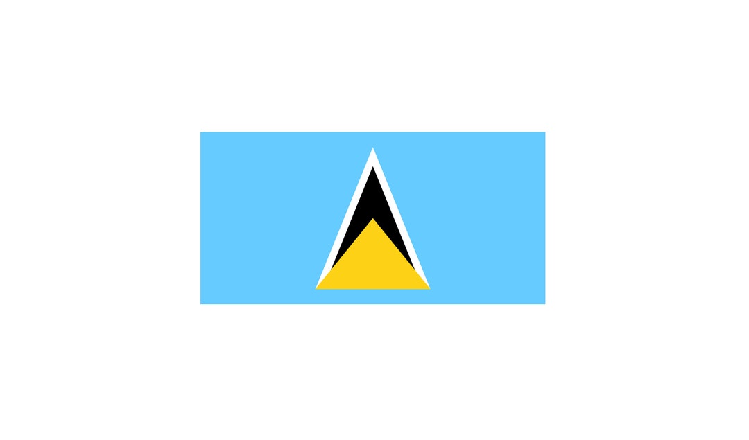Saint Lucia Flag Sticker Decal - Etsy