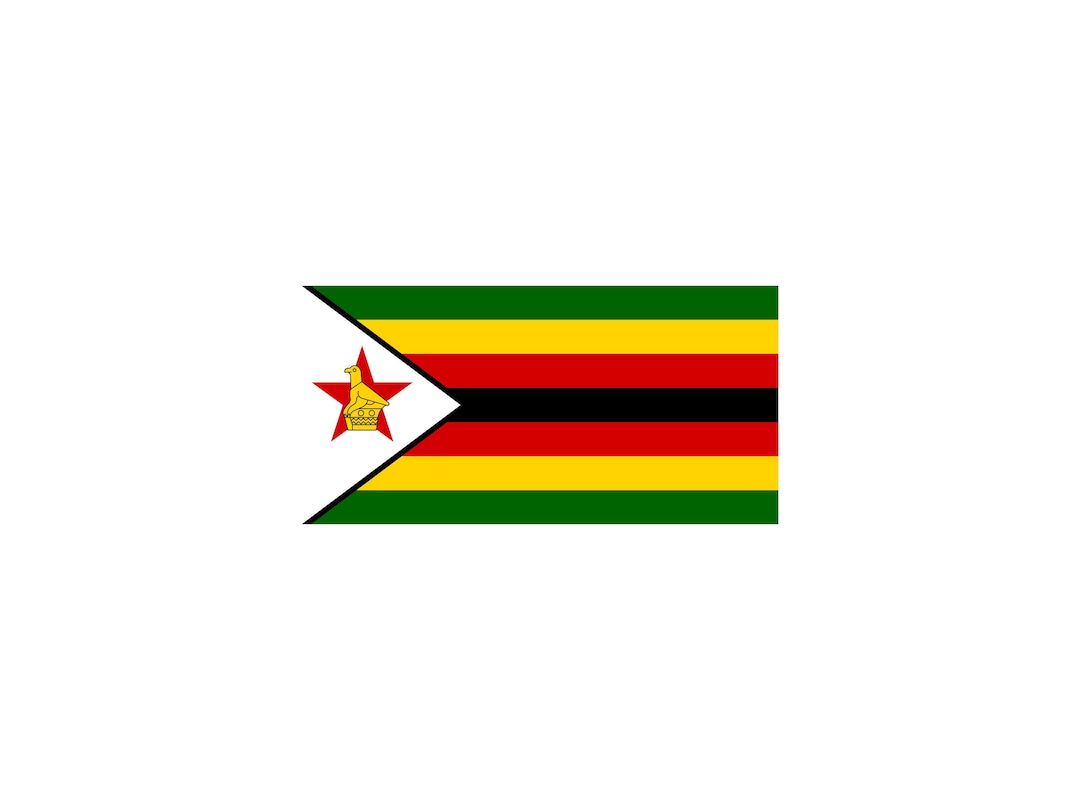 Zimbabwe Flag Sticker Decal - Etsy