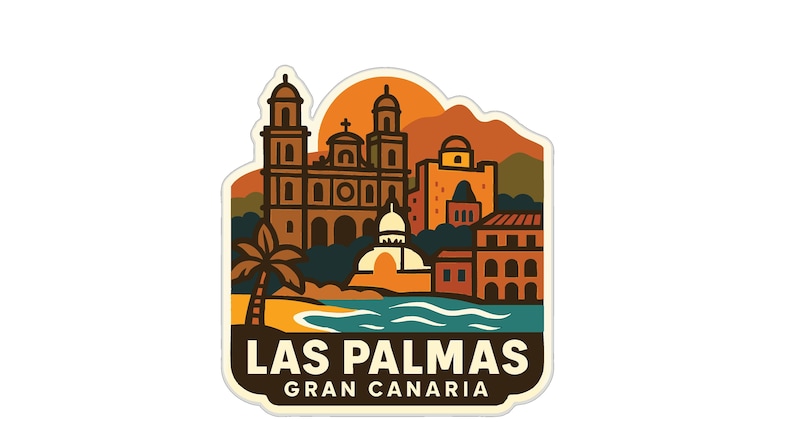 Las Palmas Gran Canaria Iron on Heat Transfer Vinyl HTV - Etsy