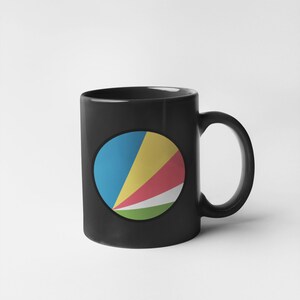Seychelles Flag Circle Sticker Decal - Etsy