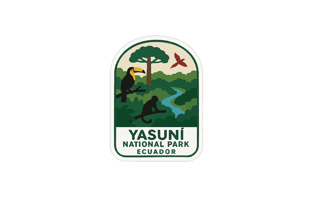 Yasuní Ecuador National Park Sticker Decal Vinyl Die-cut World National ...