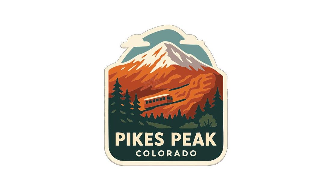 Pikes Peak Colorado Sticker Decal Vinyl Die-cut Symbolic Landmark ...
