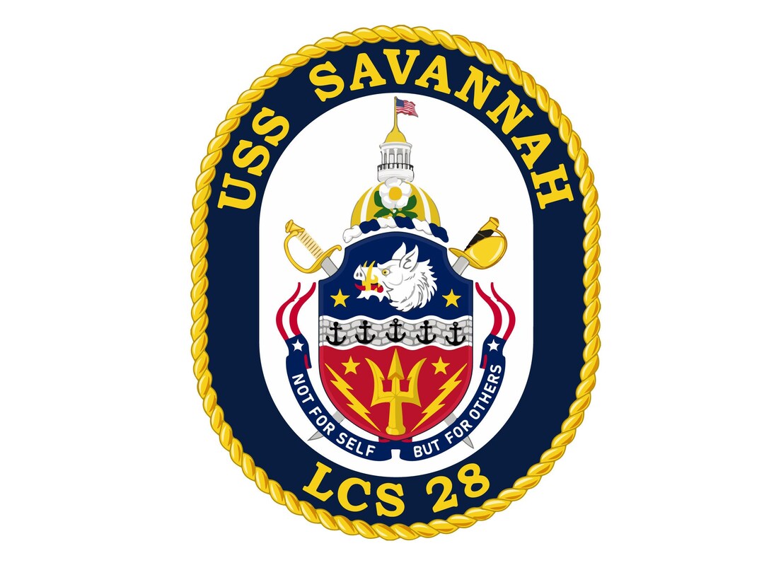 USS Savannah LCS-28 Badge Sticker Decal Independence Class Littoral ...