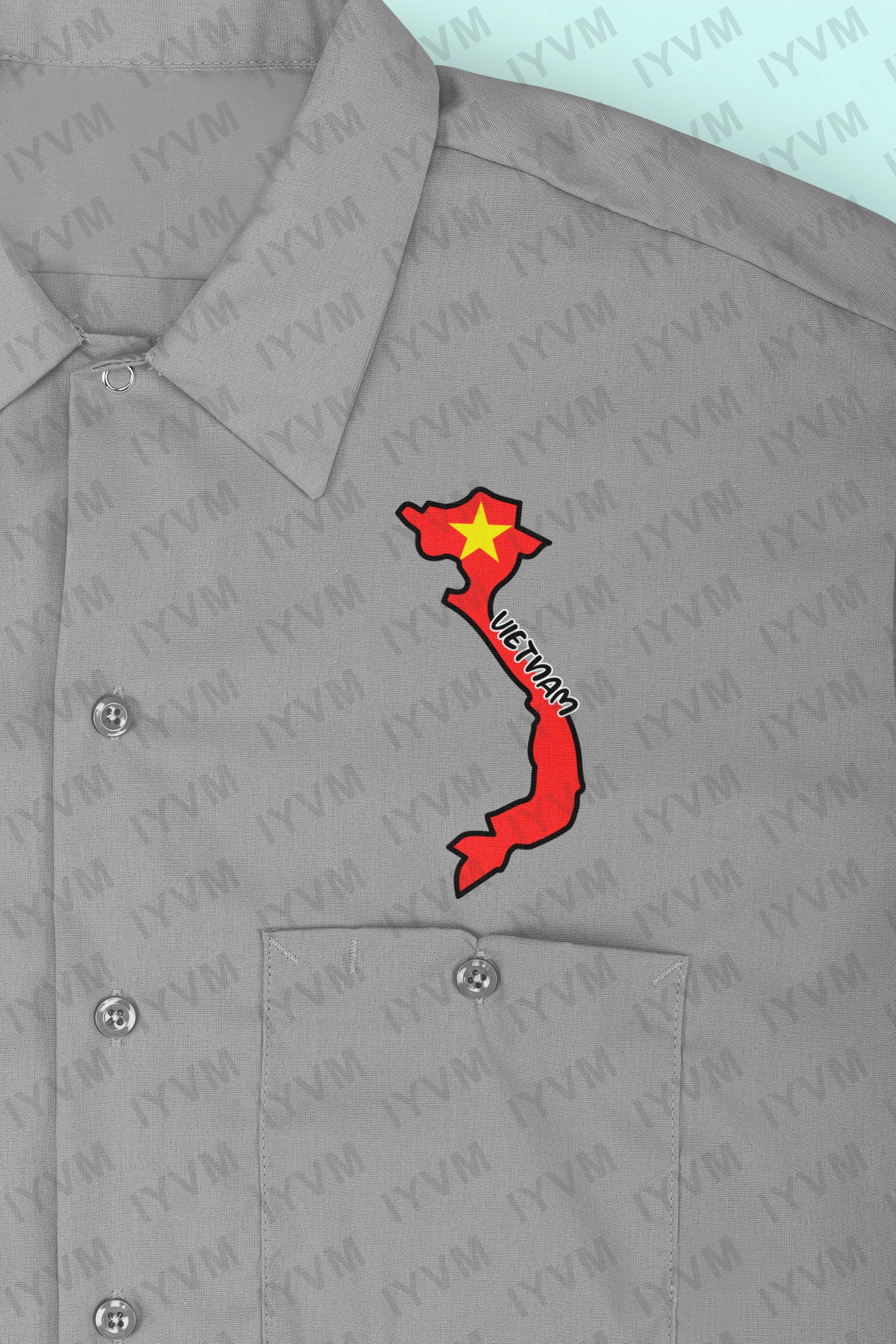 Vietnam Map Iron on Heat Transfer Vinyl HTV / Socialist Republic of ...