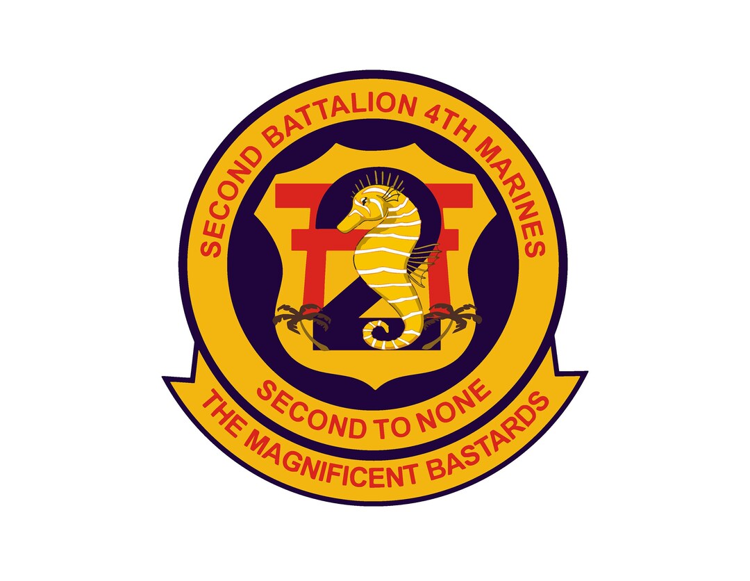 Stickers Decal for US Marine Corps Badge 2nd Battalion 4th Marines ...