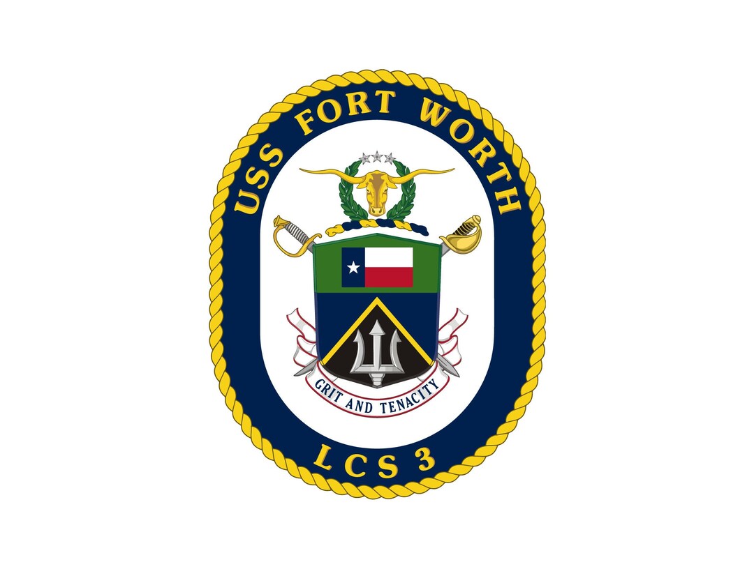 USS Fort Worth LCS-3 Badge Sticker Decal Freedom Class Littoral Combat ...