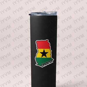 Ghana Map Flag Sticker Decal / Republic of Ghana / Freedom and Justice ...