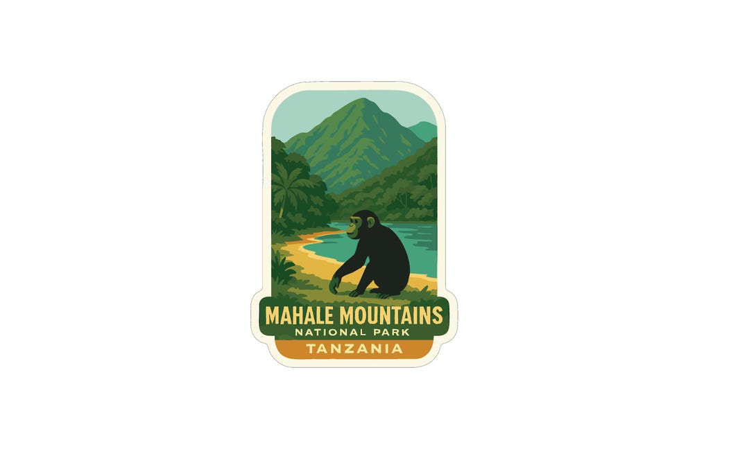 Mahale Mountains Tanzania National Park Sticker Decal Vinyl Die-cut ...