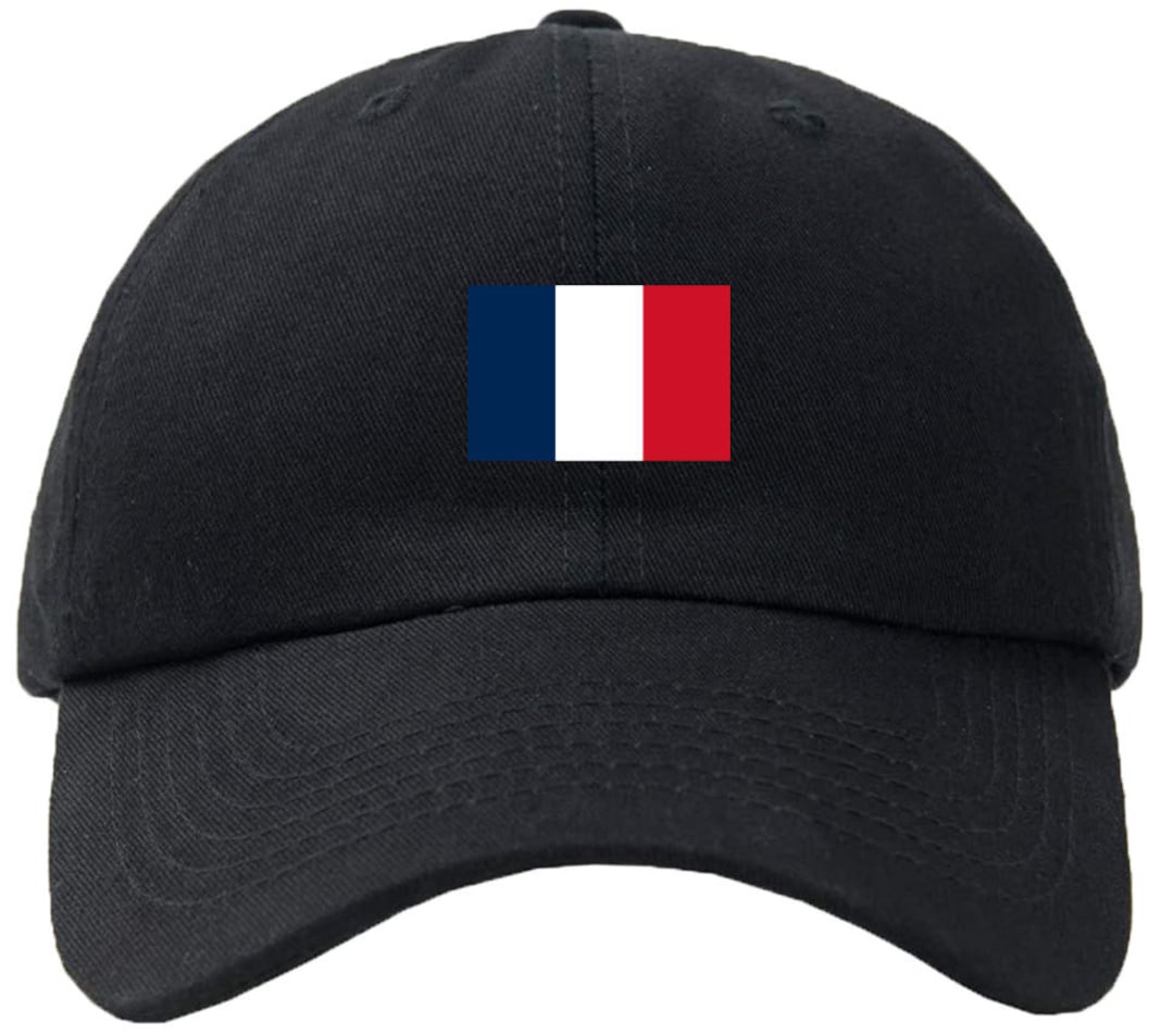 France Flag Baseball Cap Hat Hook & Loop Closure / French Republic ...