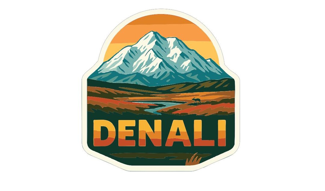Denali National Park Decal Sticker - US National Parks Series - Etsy