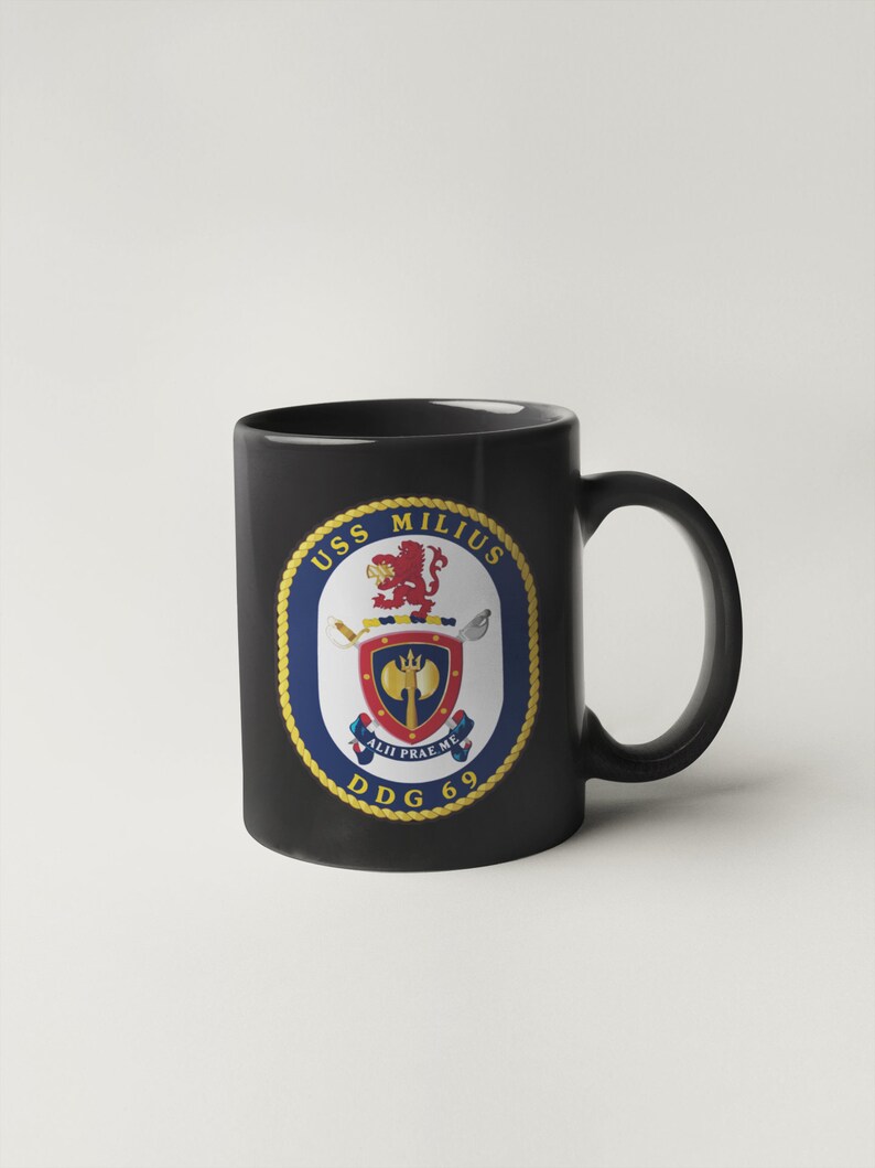 USS Milius DDG-69 Badge Sticker Decal Arleigh Burke Class Destroyer Car ...