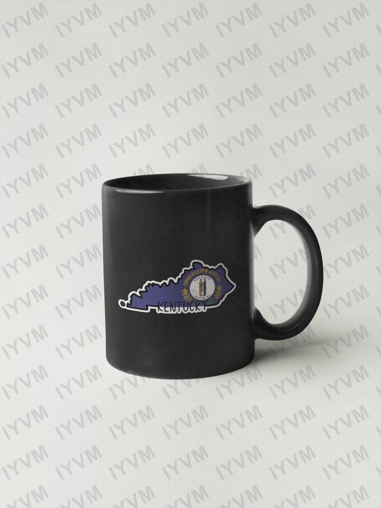 State of Kentucky Map Flag Sticker Decal USA Kentucky State Frankfort ...