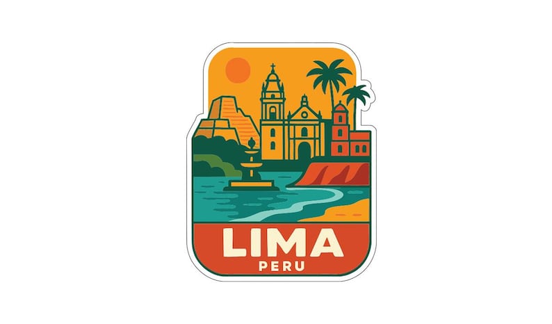 Lima Peru Sticker Decal Vinyl Die-cut City Skyline Landmark Design - Etsy