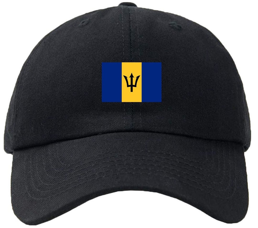 Barbados Flag Baseball Cap Hat Hook & Loop Closure / Bridgetown / Pride ...